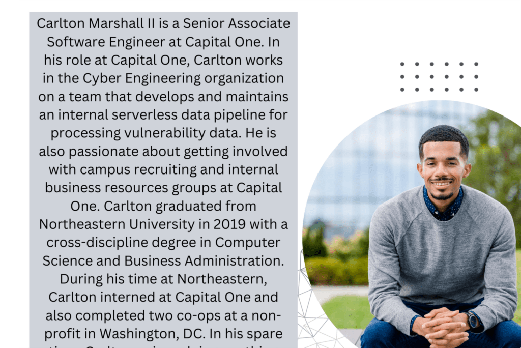 Tech Talk: Northeastern University Alumni Carlton Marshall of Capital ...
